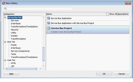 Service Bus 12c – Creating Service Bus Application and Project | Siva's Blog
