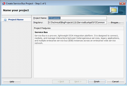 Service Bus 12c – Creating Service Bus Application and Project | Siva's Blog